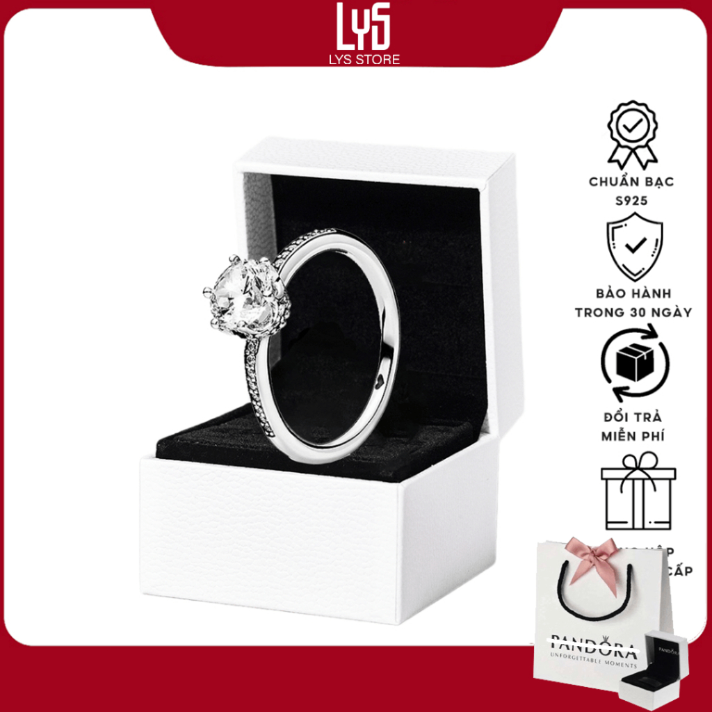[Mã FADEP2709 giảm đến 30k đơn từ 99k] Nhẫn Bạc Lys Silver Ring Fullbox 8052SV - Nhẫn Bạc Nữ ...