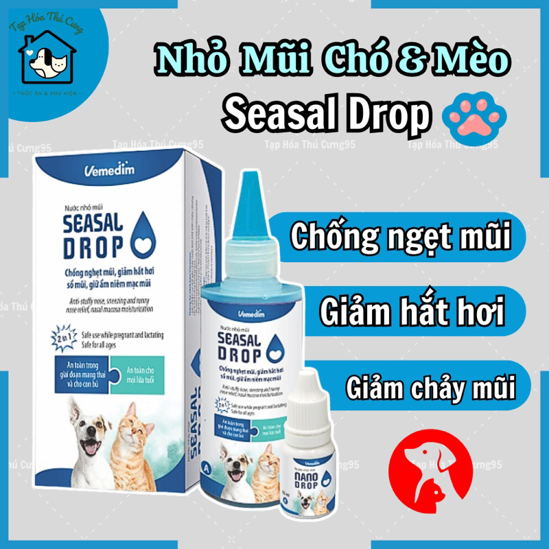 Seasal Drop Vemedim cho chó mèo lọ 10ml | Shopee Việt Nam