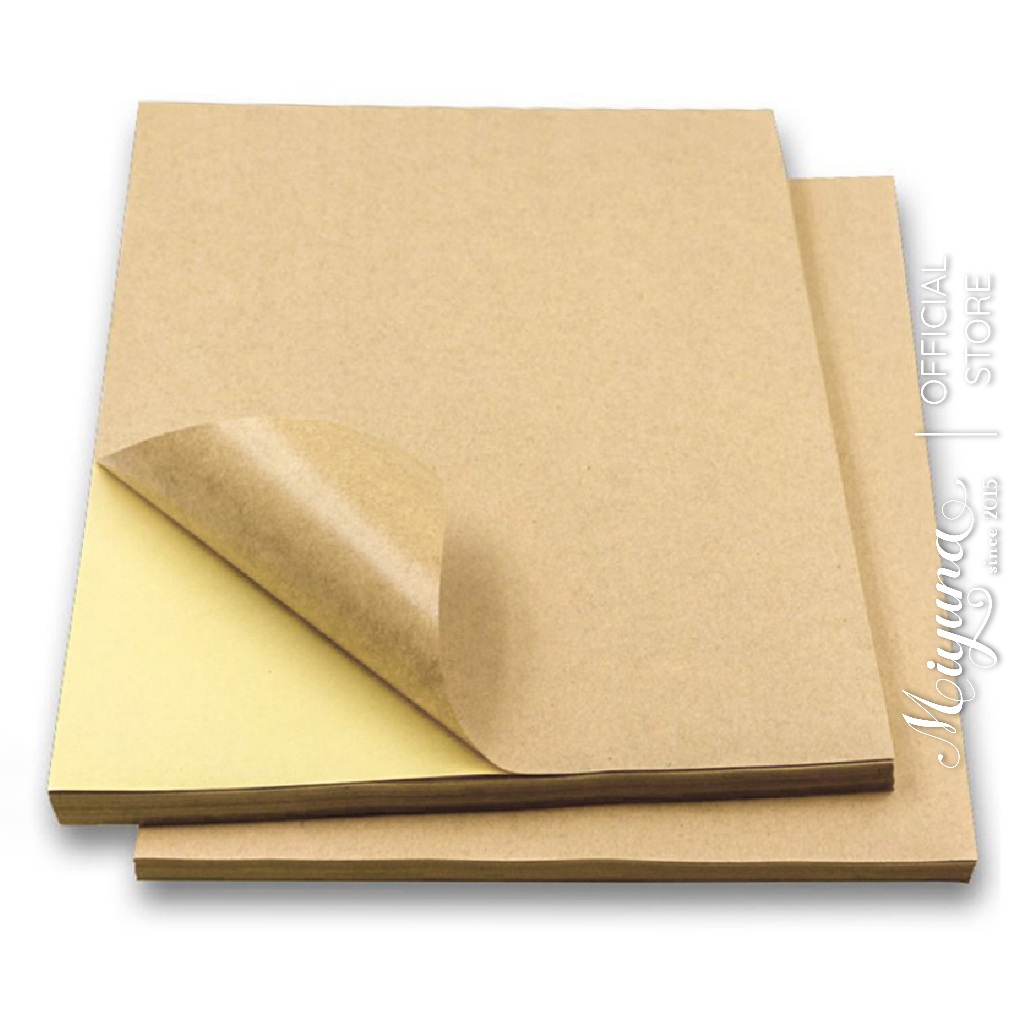 20 Tờ Giấy Decal Kraft MIYUNA A4 - màu Nâu Vintage đẹp mắt, Kraft ...
