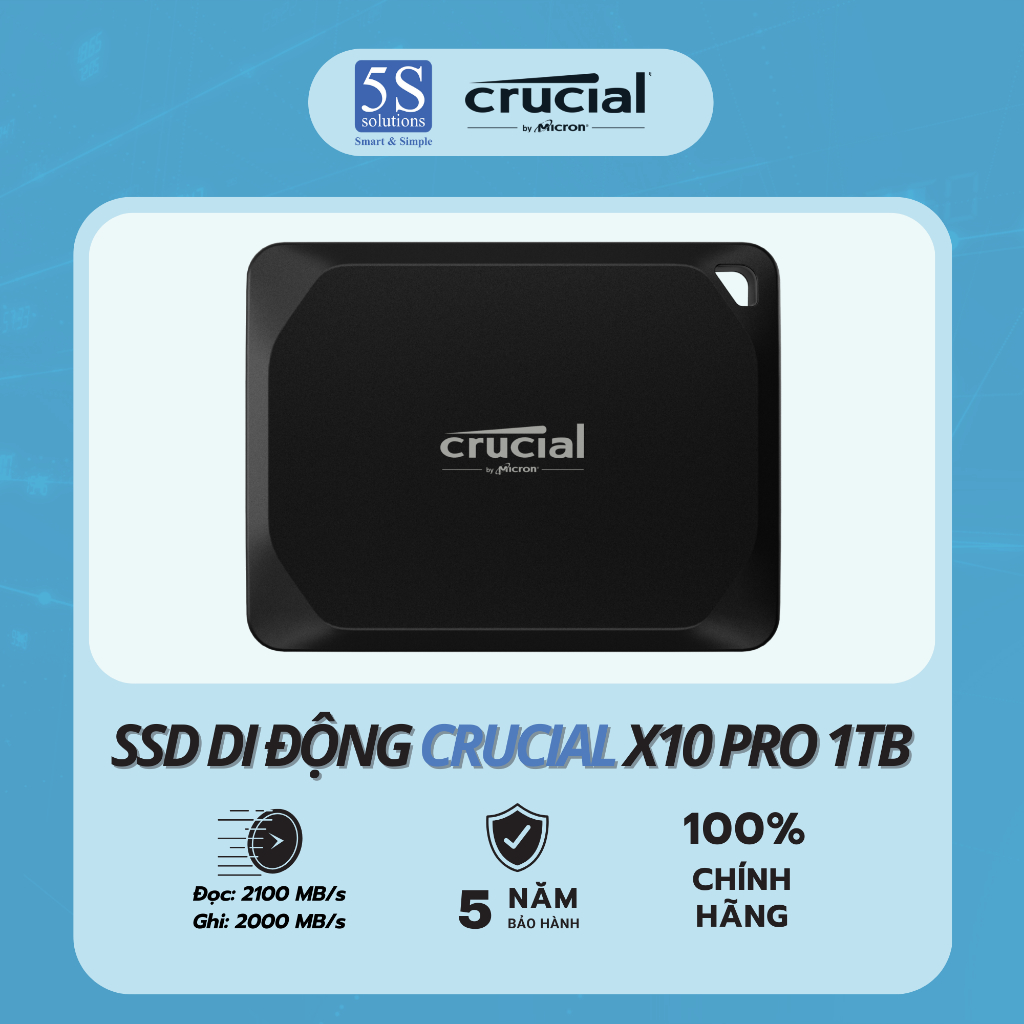 Ổ SSD Di Động Crucial X10 Pro 1TB - CT1000X10PROSSD9 - Hàng chính hãng ...