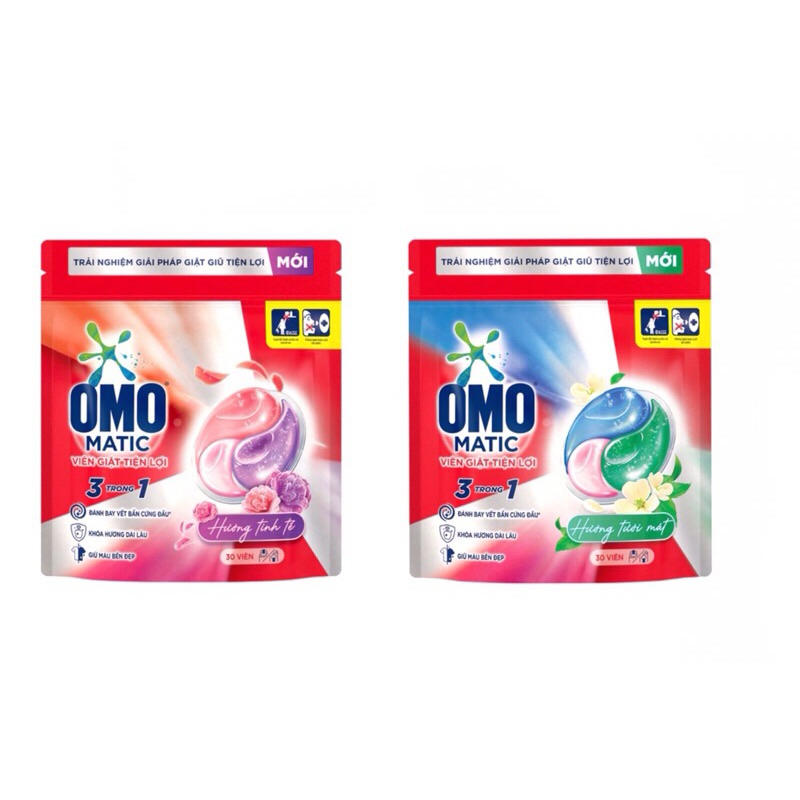 Viên giặt Omo 3 trong 1 (túi 30 viên) | Shopee Việt Nam