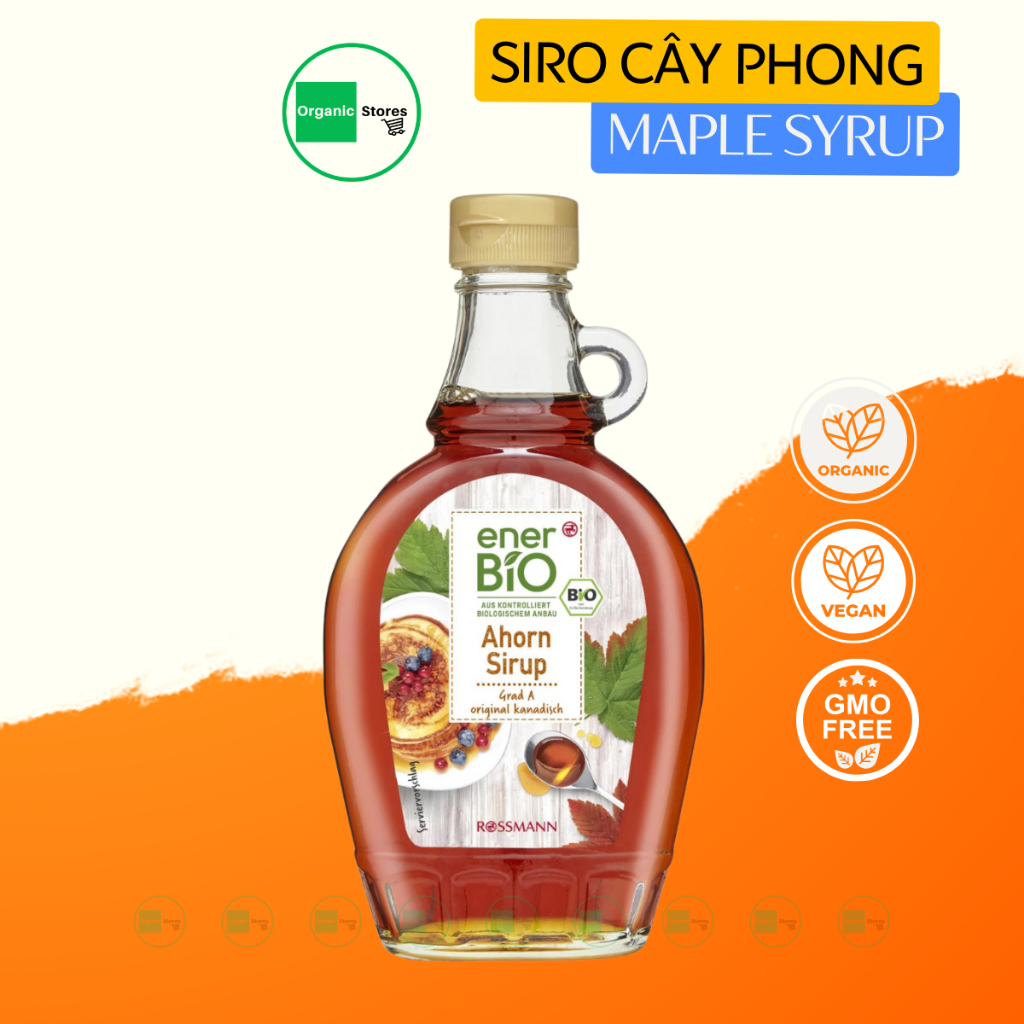 (Si rô) Maple Syrup cây phong hữu cơ lớp A 250ml - enerBio | Shopee ...