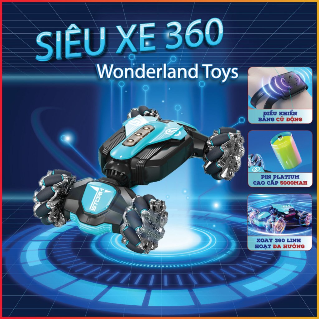 Xe Ô Tô Xoắn Đèn Led 360 Điều Khiển Từ Xa Fighter Stuncar - Bản Nâng ...