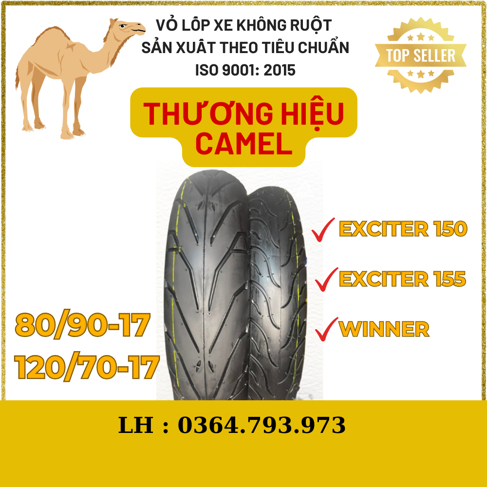 XE EXCITER 150, WINNER ,EX155....Cặp Vỏ Lốp CAMEL Không Ruột Xe Máy ...