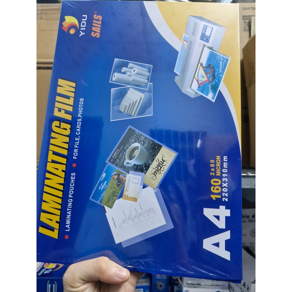 Màng ép plastic A4 80Mic chính hãng (hộp 100 tờ) A3-A4 | Shopee Việt Nam