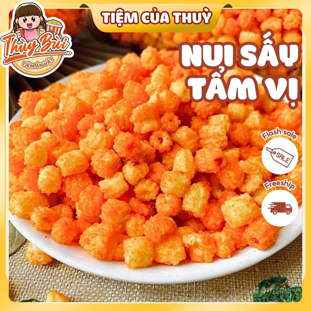 500G Nui Sấy Tẩm Vị , Bắp Sây Giòn ,Hạt Sen Cay Tẩm Gia Vị Đậm Đà, Tiệm ...