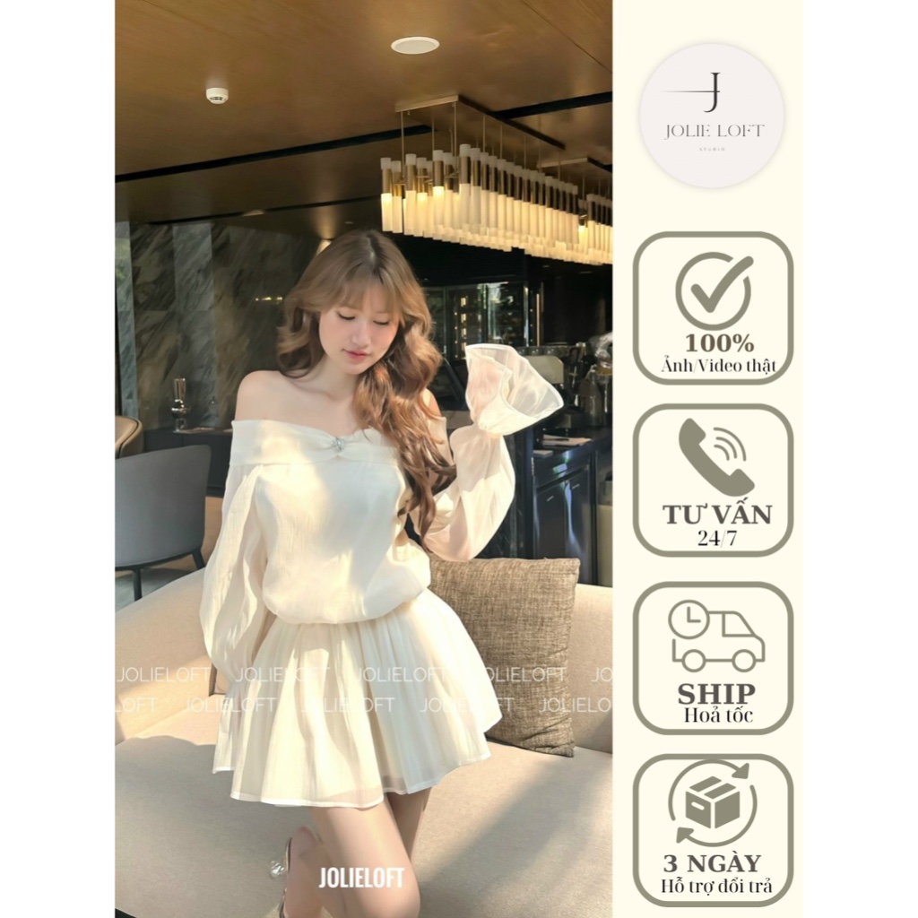 Váy nữ dự tiệc thiết kế Umee Dress JOLIE LOFT, đầm dáng ngắn dễ thương ...