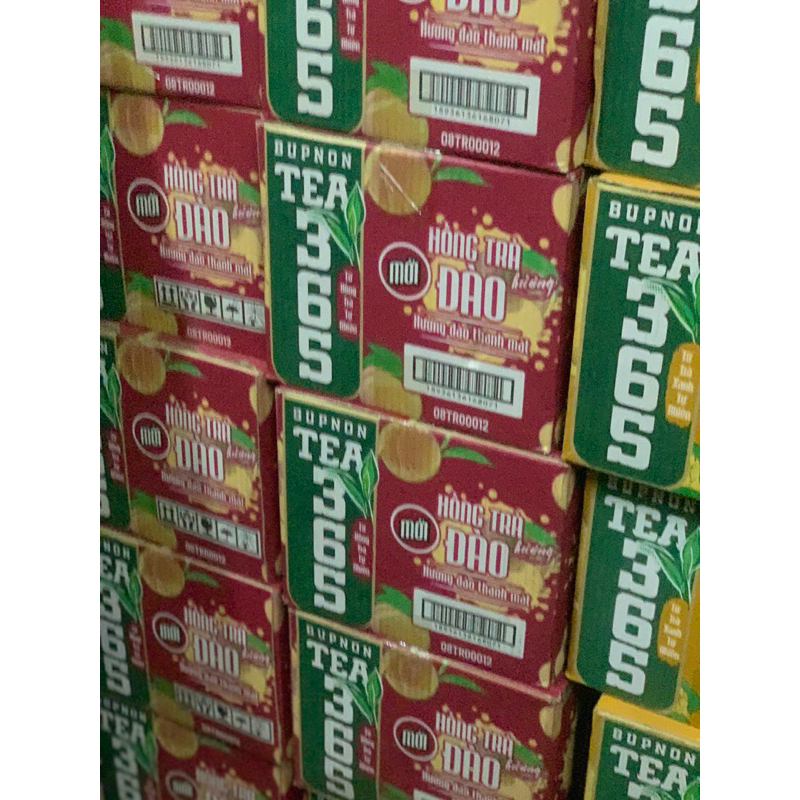 Thùng Trà Bup Non Tea 365 Vị Hồng Trà Đào / Chanh Xả / Mật Ong 24 chai ...