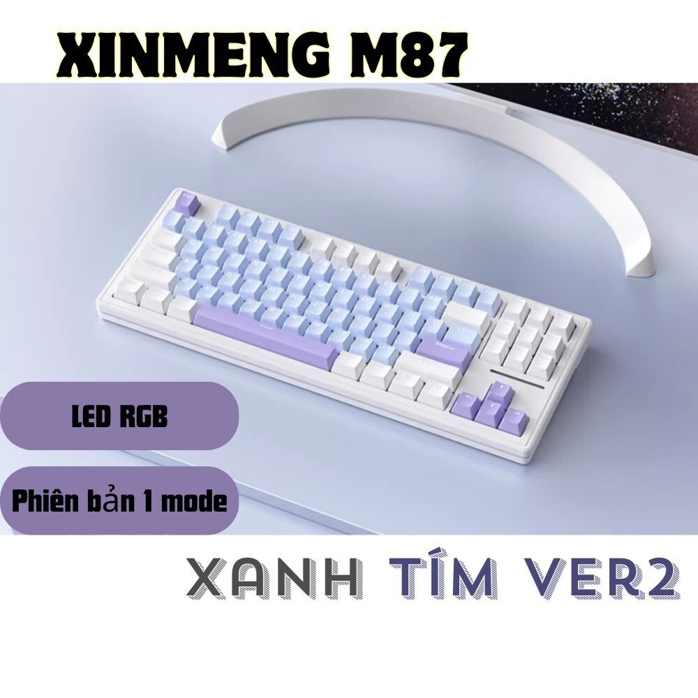 Bàn Phím Cơ Gaming Không Dây XinMeng M87 V2 PRO NEW 2024 LED RGB Pro ...