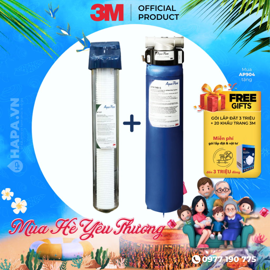 Máy Lọc Nước Đầu Nguồn 3M AP904 AP917HD-S Lọc Tổng Sinh Hoạt Căn Hộ ...