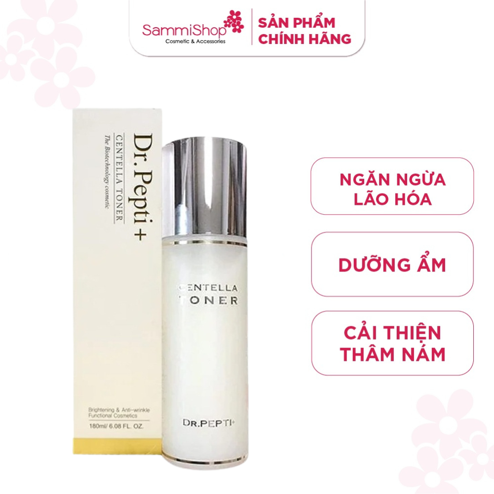 Nước Hoa Hồng Dưỡng Da Căng Bóng Dr.Pepti Centella Toner Ex 180ml SAMMISHOP | Shopee Việt Nam