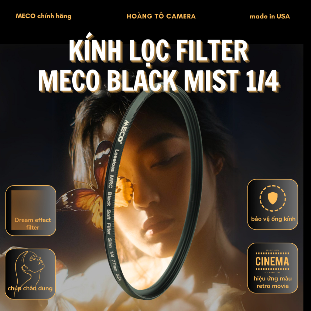 Kính lọc Filter MECO MRC Black soft slim hiệu ứng dream- sản phẩm chính hãng cao cấp từ Mỹ ...