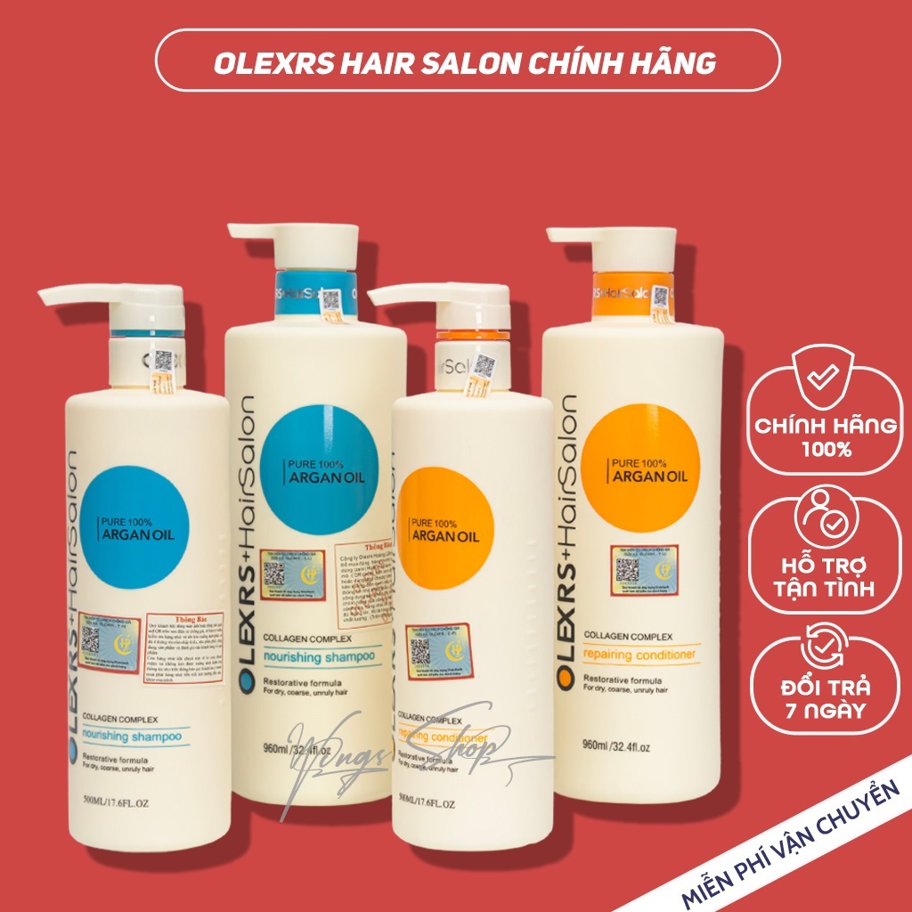Olexrs Hair Salon - Cặp Dầu Gội Xả Olexrs Hair Salon 960ml/Chai ...