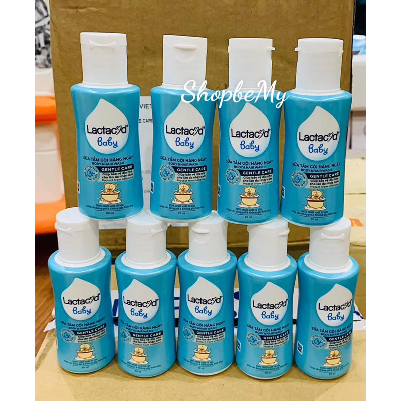 Sữa tắm gội Lactacyd BB 60ml mẫu mới nhất 2022 an toàn cho bé | Shopee ...