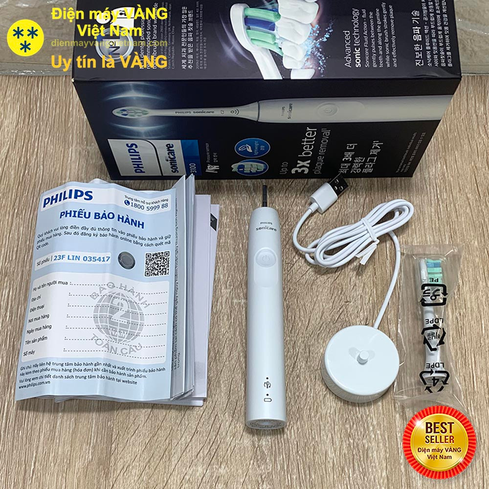 Bàn chải điện Philips Sonic HX3641/41 HX3671/23 HX3671/54 an toàn sức ...