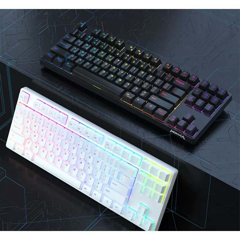 Bàn Phím Cơ Có Dây MONKA A87 Wired - RGB Nhiều Chế Độ Xuyên Led Hotswap ...