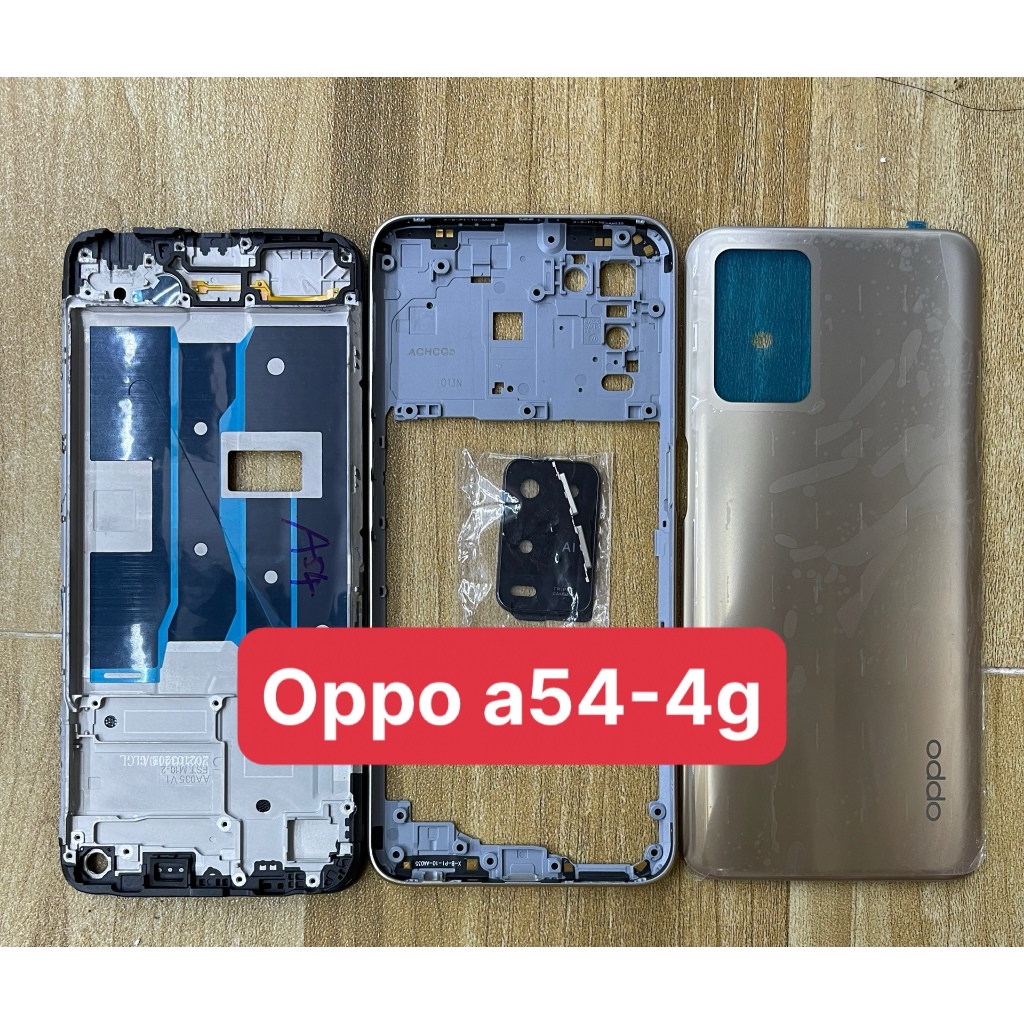 Oppo A54-4G/ Bộ xương +vỏ+khay sim+kính camera+phím bấm điện thoại oppo ...