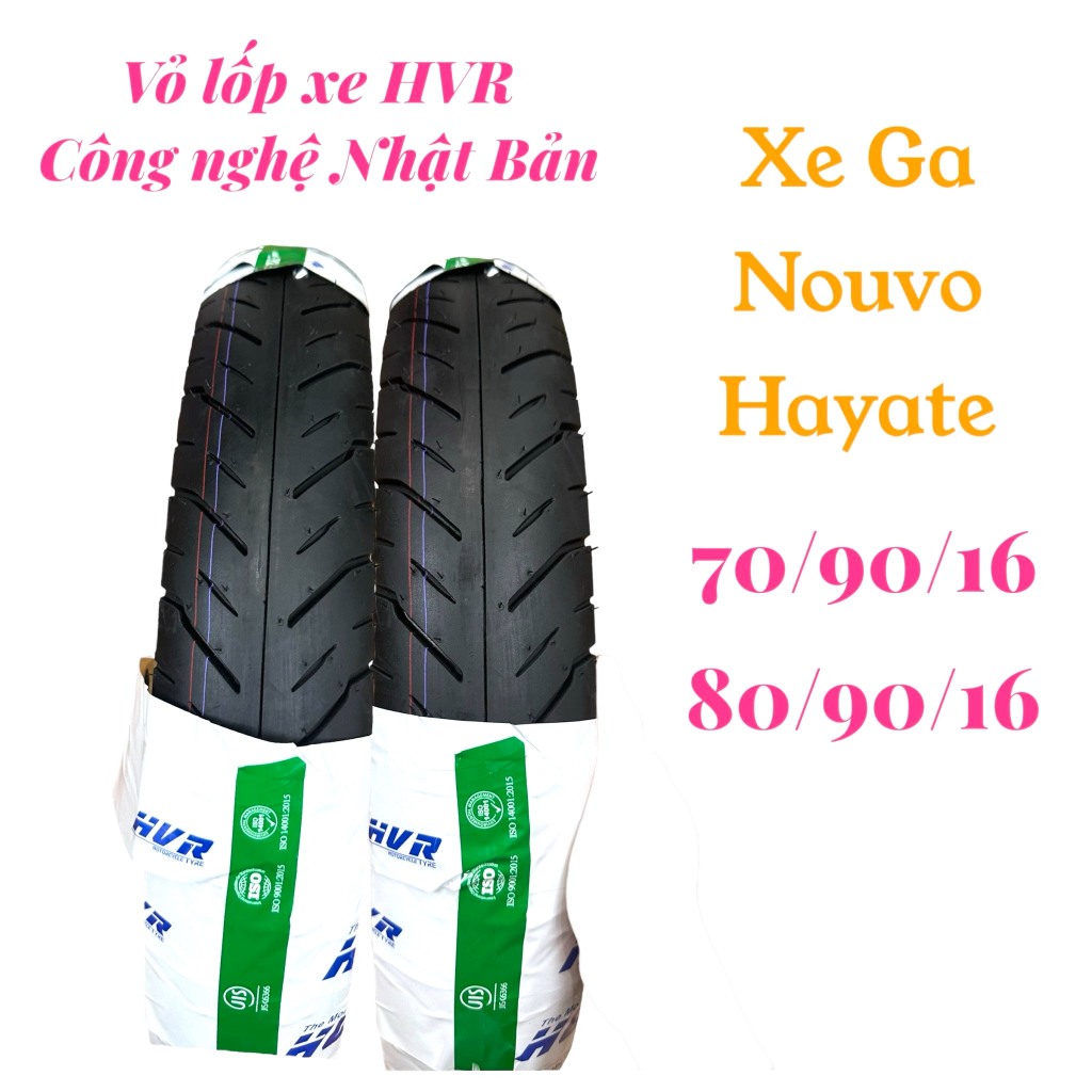 Vỏ Lốp Xe Nouvo Hayate thương hiệu HVR Công nghệ Nhật Bản Loại Không ...
