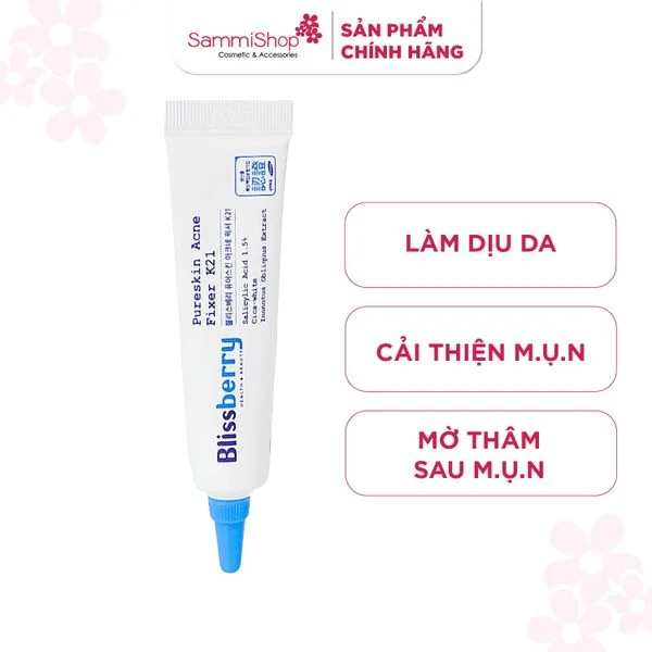 Blissberry Gel giảm mụn Pureskin Acne Fixer K21 15ml | Shopee Việt Nam