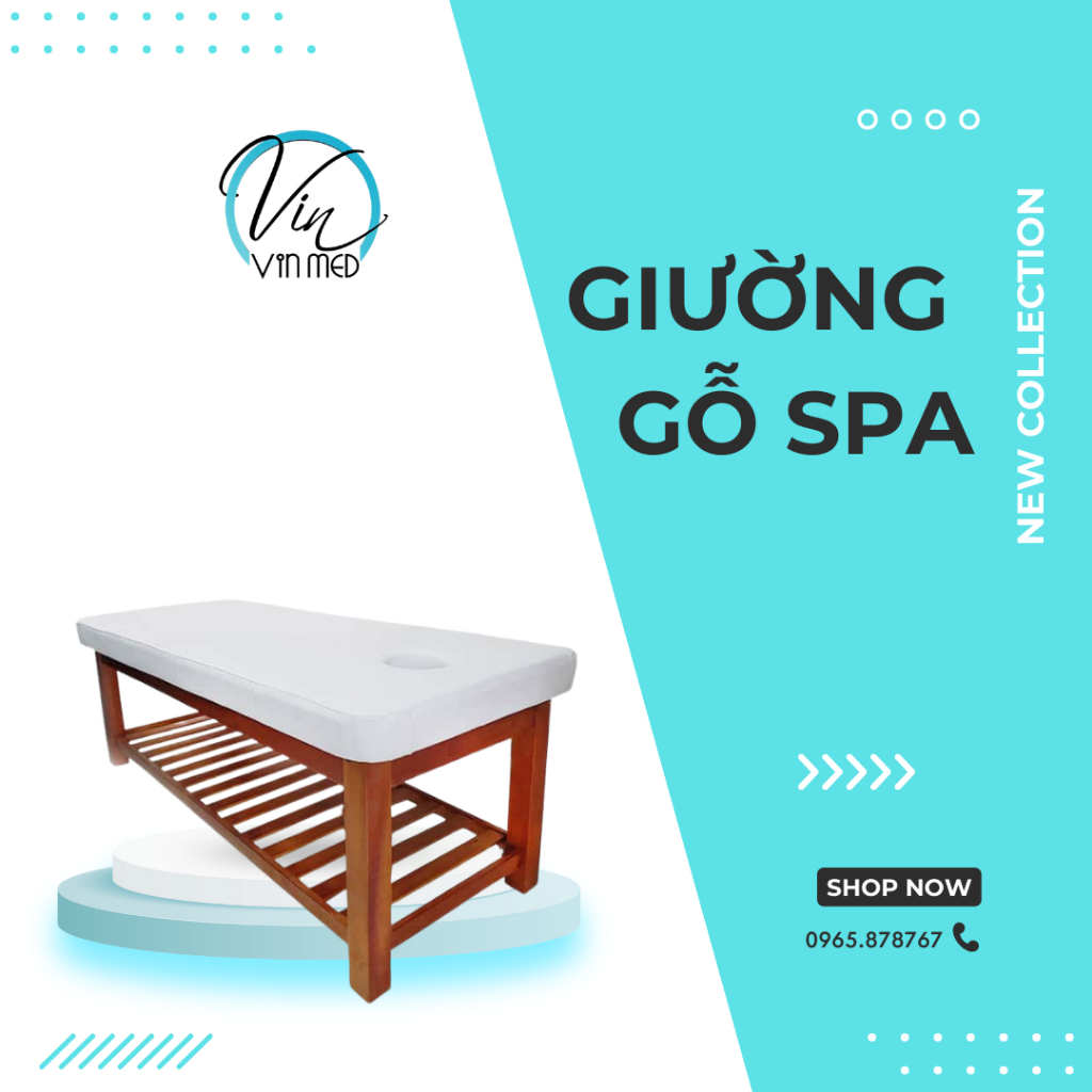Giường Gỗ Spa, Giường Massa Spa, Giường Massa Đông Y ( 70cm×180cm) Bảo ...