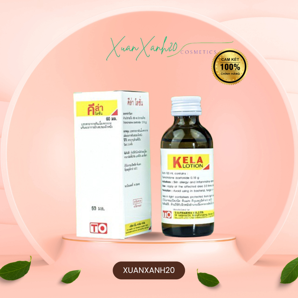 Kela Lotion Dùng Cho Da Viêm Lỗ Chân Lông Cam kết hiệu quả Hàng Chính ...