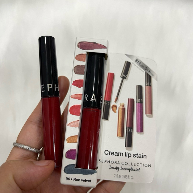 [Xả kho thanh lý] Son Sephora Cream Lip Stain - màu 96 Red Velvet ...