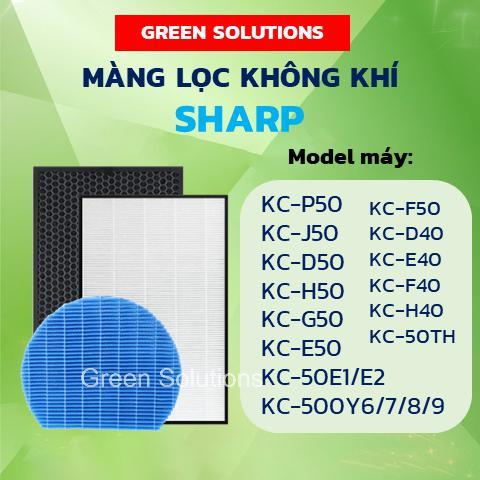 Màng lọc không khí cho máy Sharp KC-J50, P50, KC-D40, D50, E50, E40, F50, F40, H40, H50, G50 ...