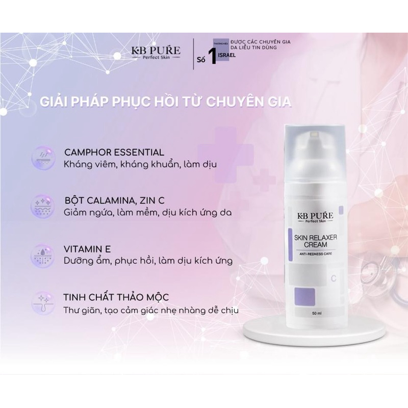[CÔNG TY] ☘Kem phục hồi làm dịu da khẩn cấp KB Pure Skin Relaxer Cream ...