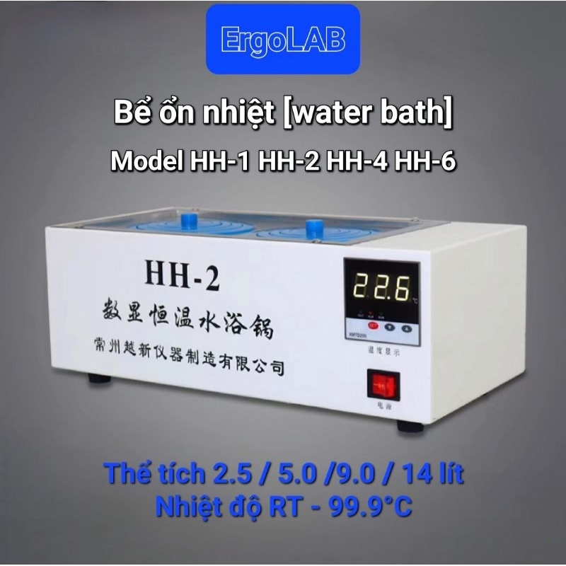 Bể ổn nhiệt Model HH-1 HH-2 HH-4 HH-6 HH-8 bể cách thủy, bếp cách thủy ...
