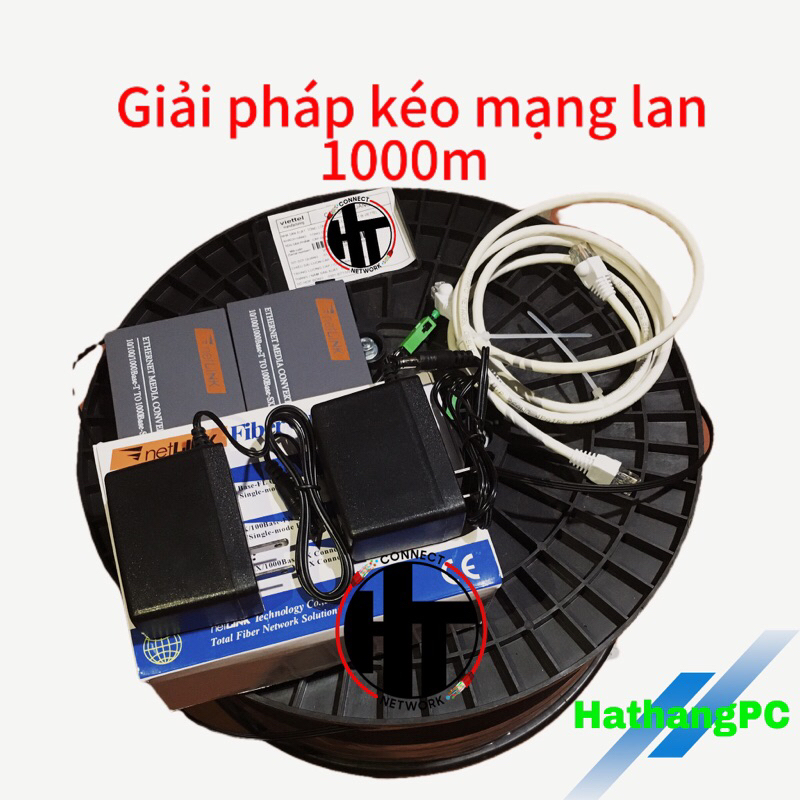 Bộ Dây Quang 1fo Và Bộ Chuyển Quang Sang Lan Dài 600m 700m 800m 900m 1000m | Shopee Việt Nam