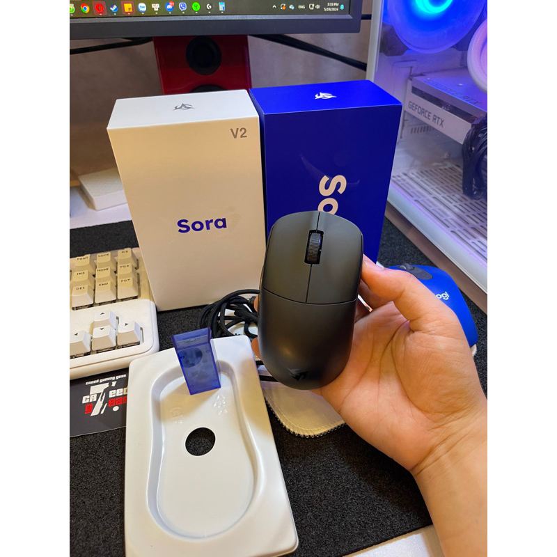 Chuột không dây siêu nhẹ Ninjutso Sora V2 và Sora 1K và 4K - Chính hãng new và qua sử dụng ...