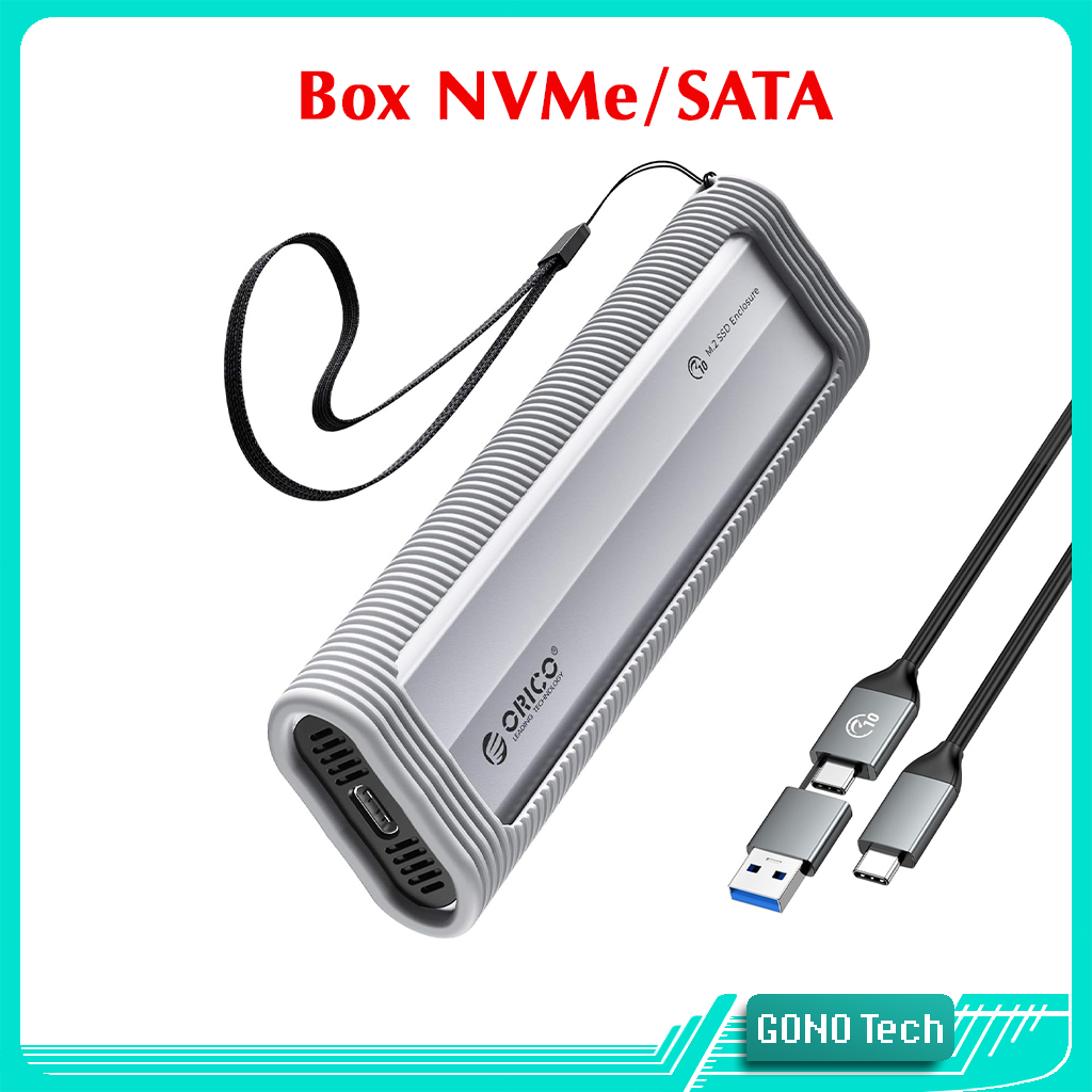 Box SSD M2 NVME SATA ORICO Type C | Chuyển M.2 PCIE/NGFF to USB làm ổ ...