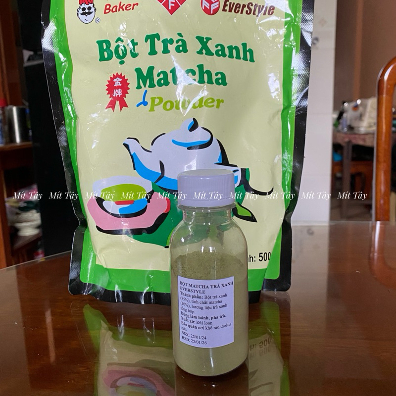 Bột Trà Xanh Matcha Đài Loan Everstyle Red Cap Baker Gói 100G | Shopee ...
