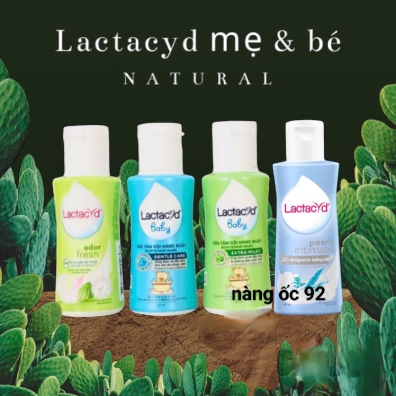 Sữa tắm Lactacyd milky 60ml - sữa tắm lactacyd bb ngừa rôm sảy 60 ml ...