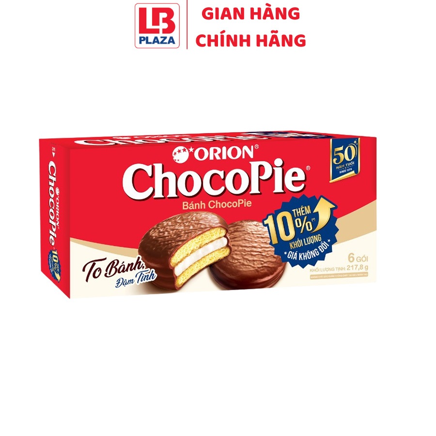 Bánh Choco-pie hộp 217,8g (6 cái) | Shopee Việt Nam