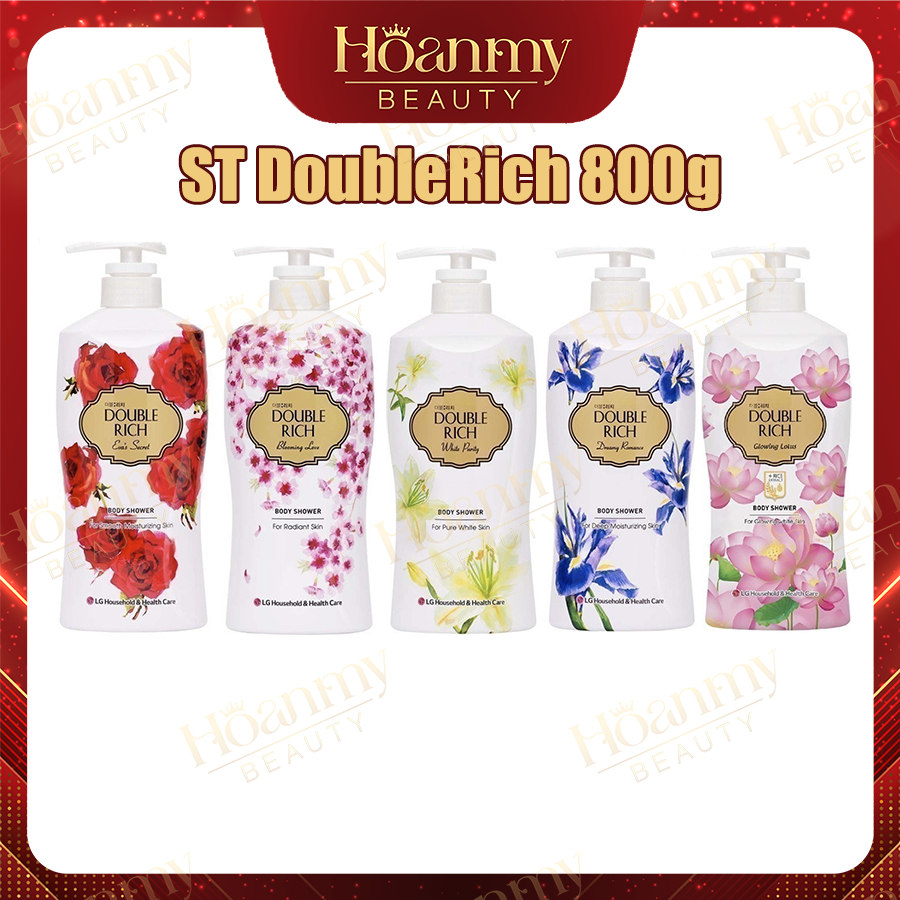 Sữa Tắm Double Rich Cân Bằng Ẩm Hương Hoa Hồng 800g Body Shower Eva's ...