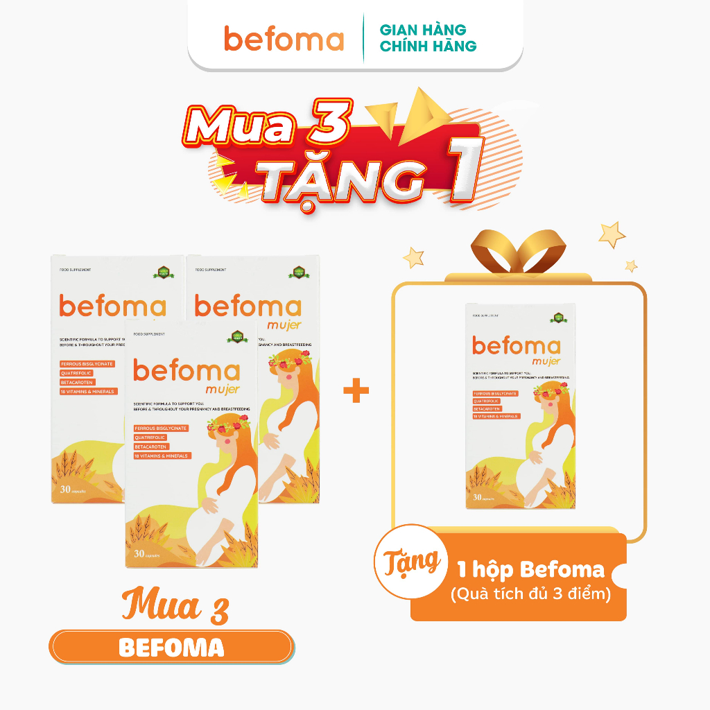 Combo 3h Bổ Bầu Aplicaps Befoma hộp 30v - Tặng kèm 1h (Đổi từ chương ...