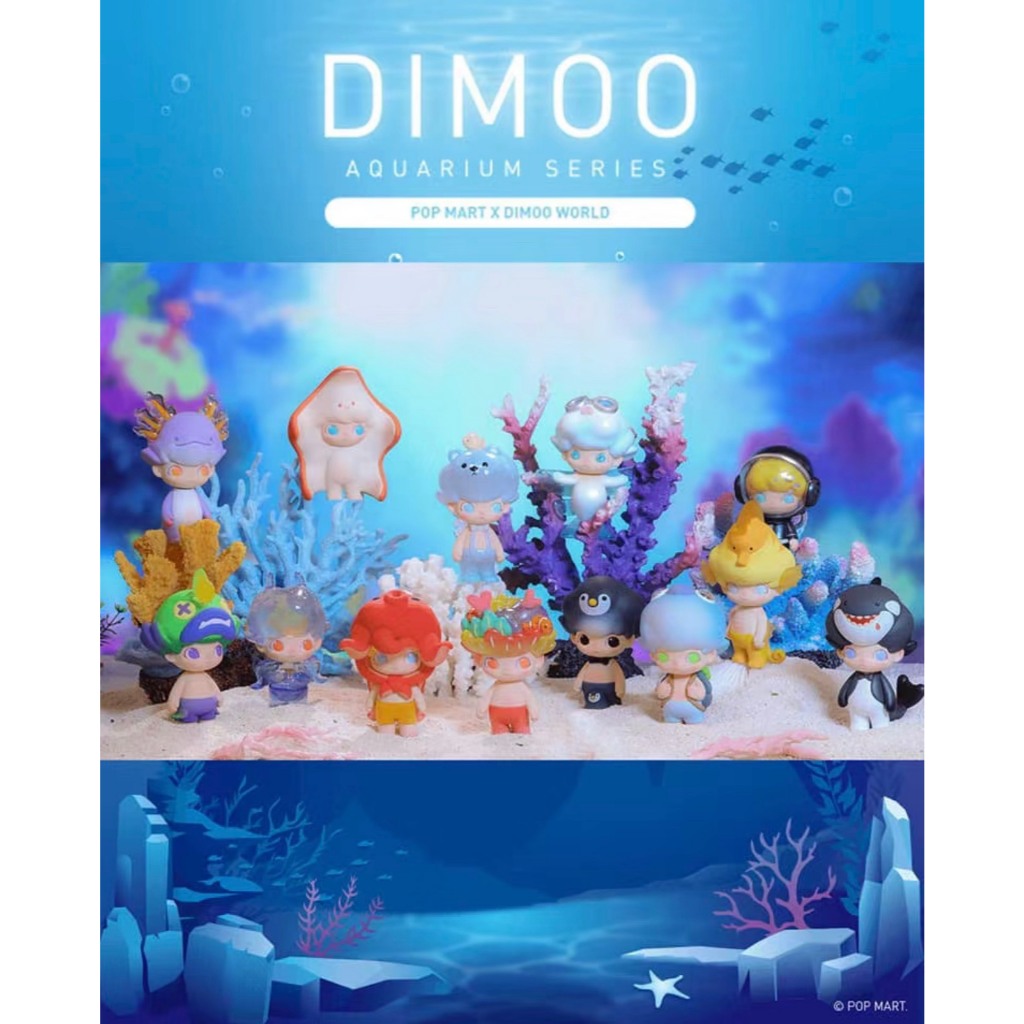[CHÍNH HÃNG]POP MART DIMOO AQUARRIUM SERIES FIGURE(FULLSET) | Shopee ...
