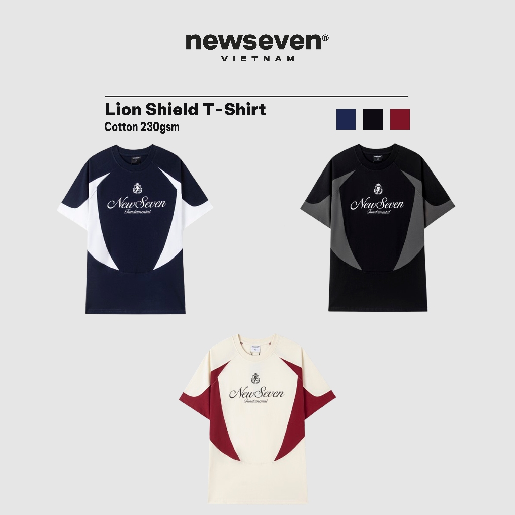 Áo Thun NEWSEVEN Lion Shield T-Shirt AT.315 | Shopee Việt Nam