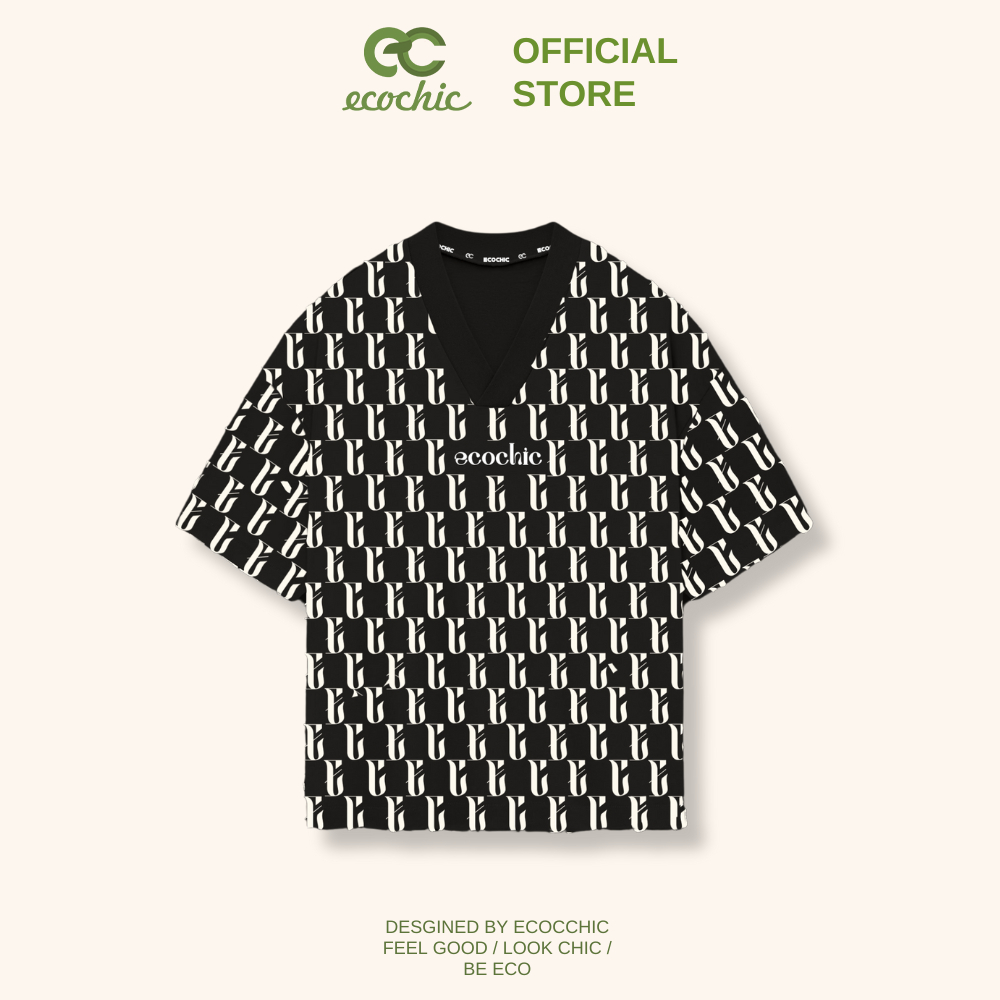 Áo Phông ECOCHIC EC MONOGRAM TEE ESSENTIALS Local Brand Chính Hãng Unisex Form Rộng Oversize ...