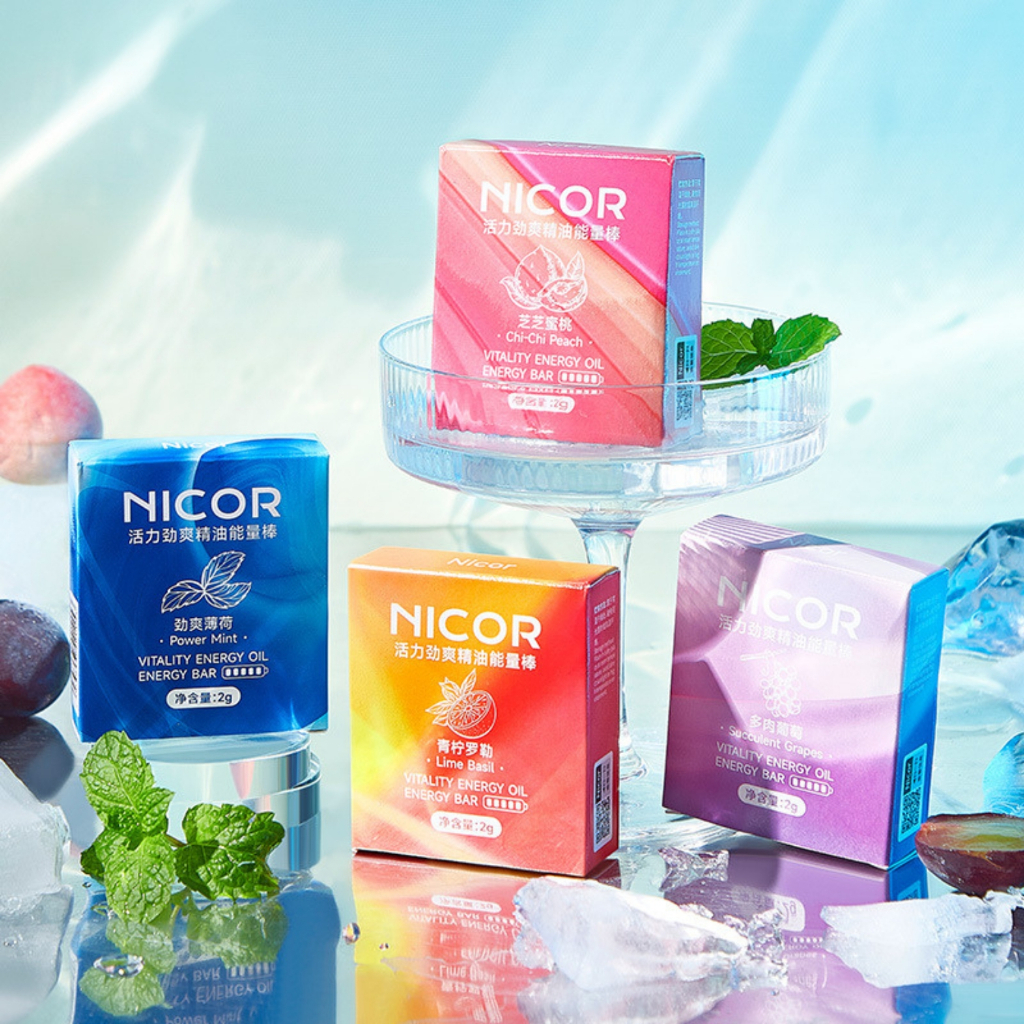 Hít Mũi NICOR Hai Đầu Có 5 Hương Trái Cây, Ống Hít Mũi Làm Thông Thoáng ...