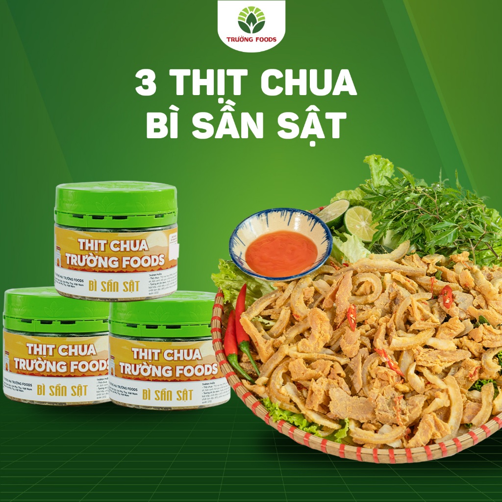 Combo 3 Thịt Chua Bì Sần Sật - Thịt Chua Trường Foods 180g - Chi Nhánh ...
