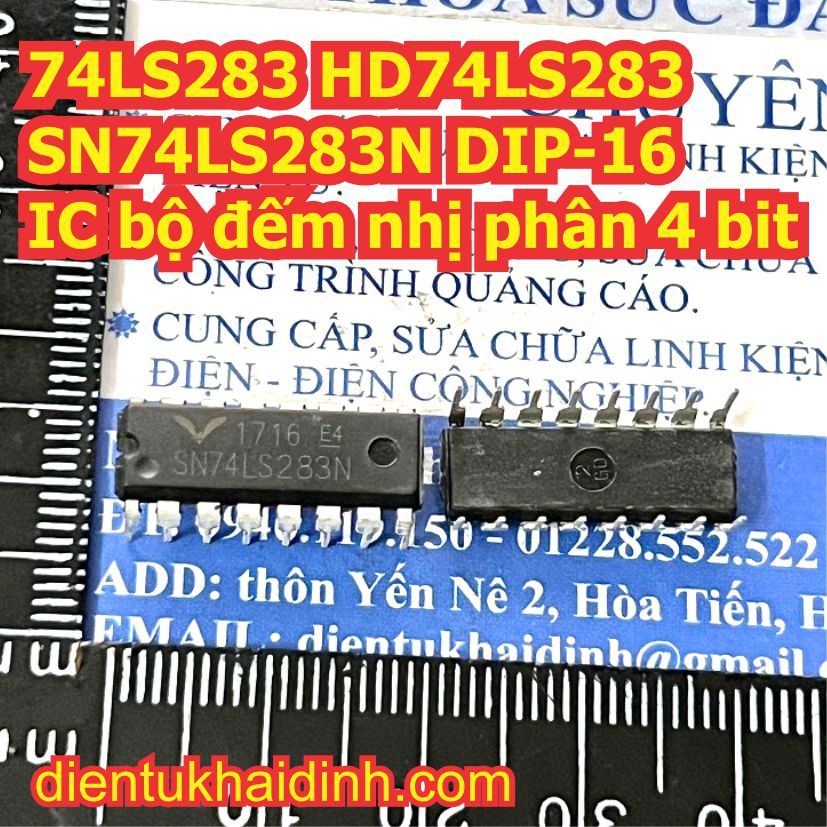 3 con 74LS283 HD74LS283 SN74LS283N DIP-16 IC bộ đếm nhị phân 4 bit kde4754 | Shopee Việt Nam