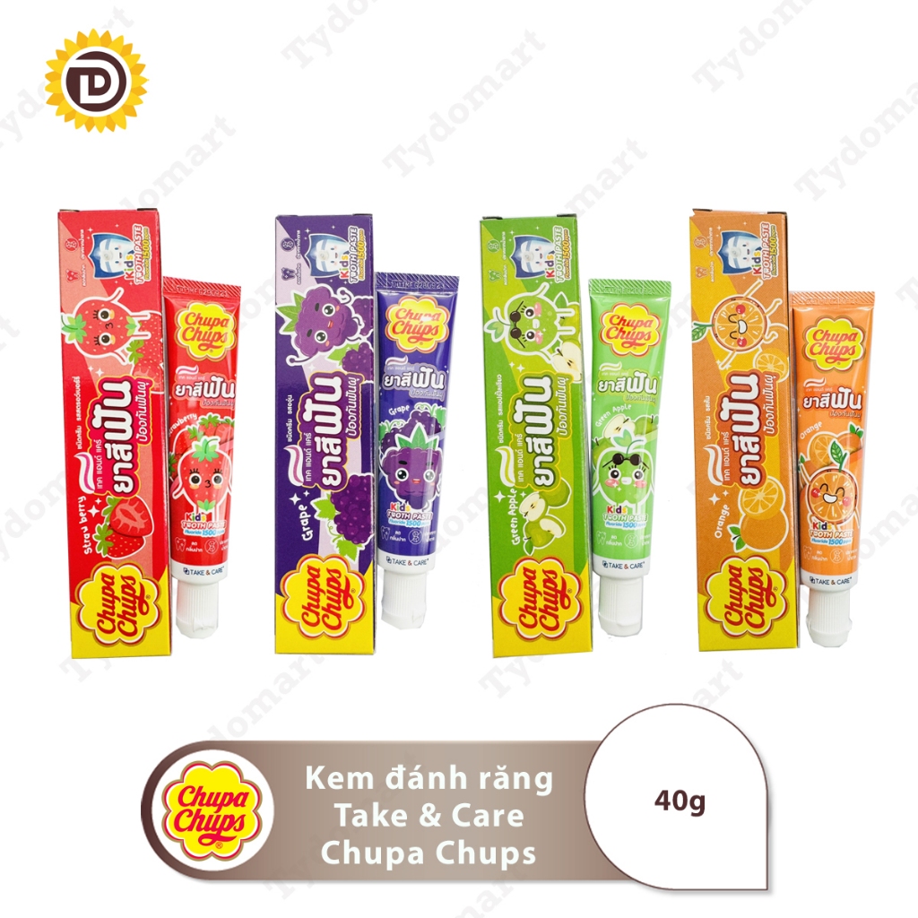 Kem Đánh Răng Trẻ Em Take & Care Chupa Chups Thái Lan 40g/ Tuýp Ngăn ...
