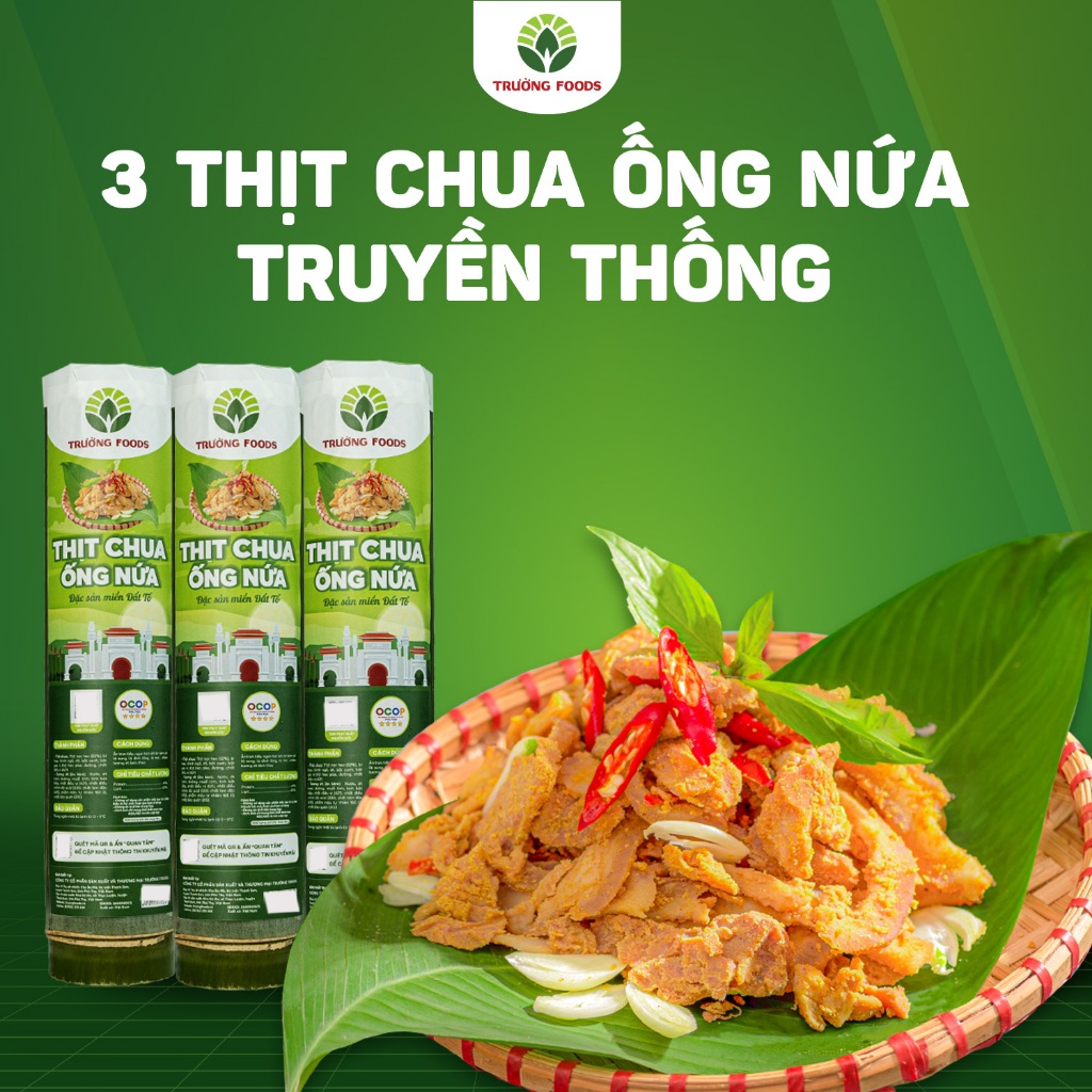 Combo 3 Thịt Chua Ống Nứa Truyền Thống - Thịt Chua Trường Foods 180g ...