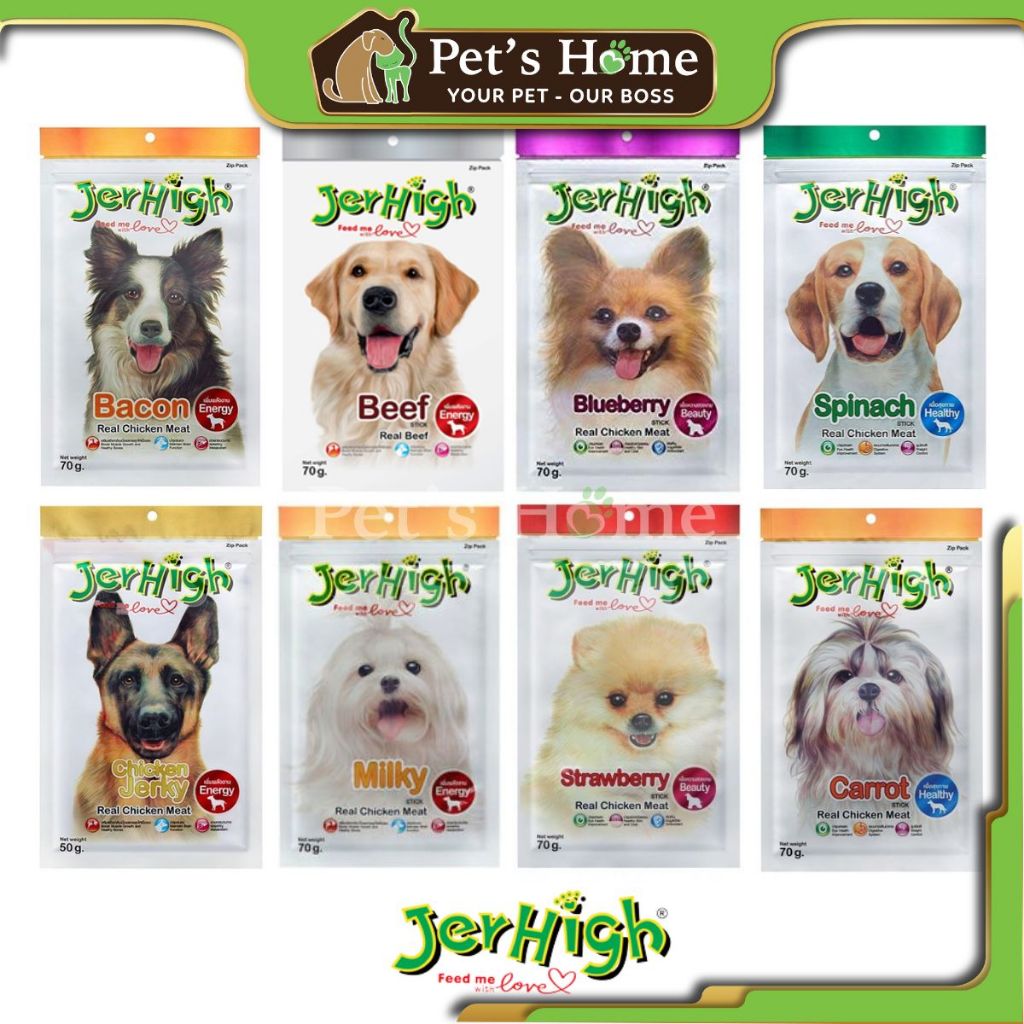 Bánh thưởng Jerhigh snack thanh que mềm nhiều hương vị cho chó Thái Lan ...
