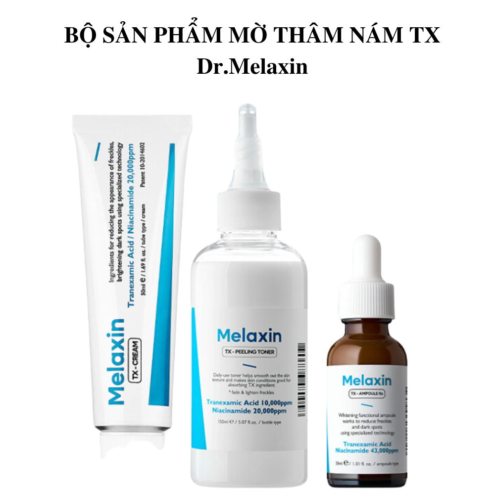 Bộ Sản Phẩm Giảm Nám Tx Dr.Melaxin, Giảm thâm, cải thiện nám , tàn ...