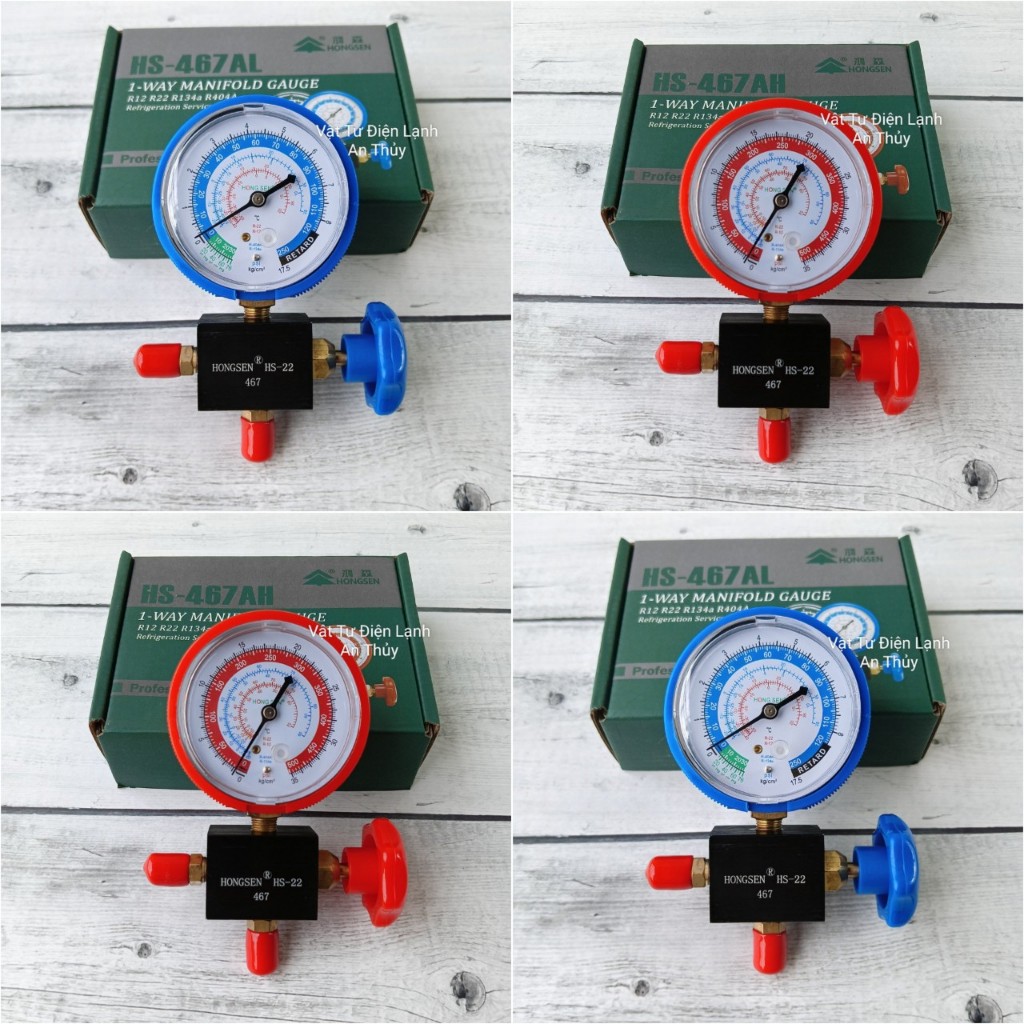 Đồng hồ nạp gas máy lạnh điều hoà HONGSEN HS-467AH - HS-467AL | Shopee Việt Nam