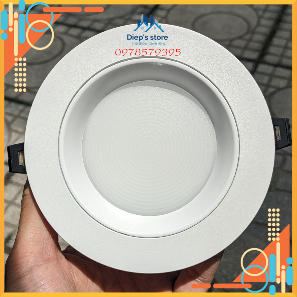 Đèn âm trần Downlight chống chói, chống lóa mã GC- SB02,GC LED, 12W lỗ ...