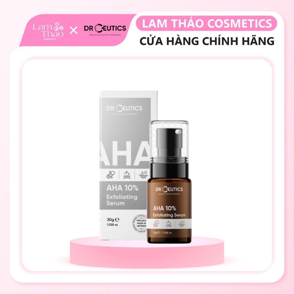 Tinh Chất Tẩy Tế Bào Chết, Làm Sáng Da DrCeutics AHA 10% Exfoliating Serum | Shopee Việt Nam